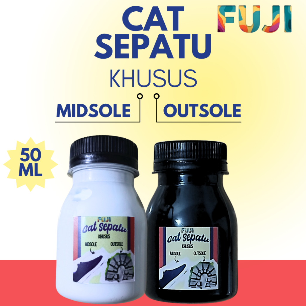 Jual Cat Sepatu KHUSUS MIDSOLE dan OUTSOLE Sepatu 50 ML | Shopee Indonesia