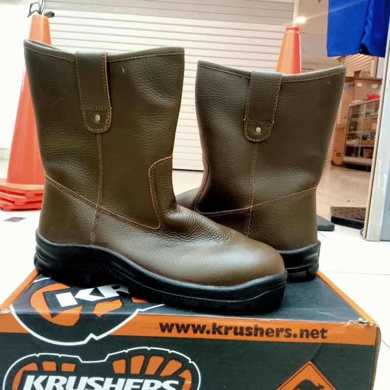 Jual Sepatu Safety Krushers Texas Brown / Safety Shoes Krushers ...