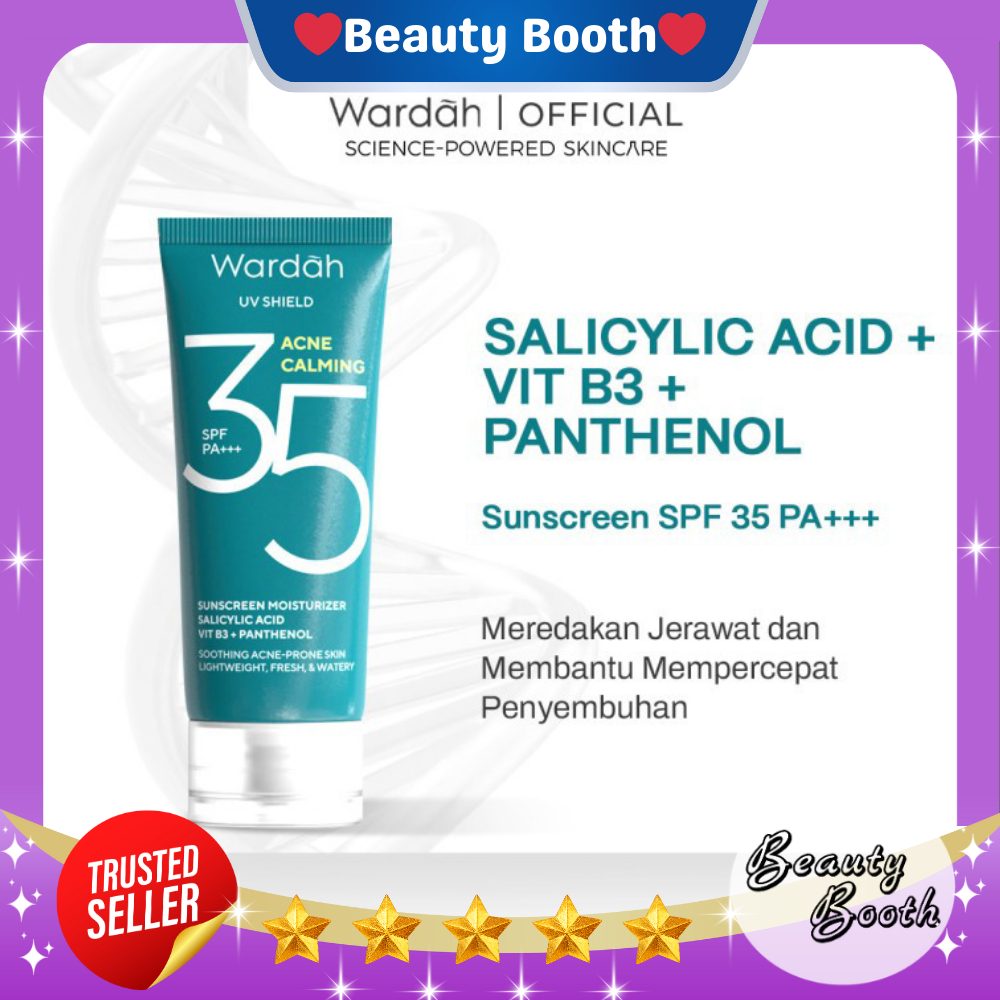 Jual WARDAH UV Shield Acne Calming SUNSCREEN MOISTURIZER SPF 35 PA ...