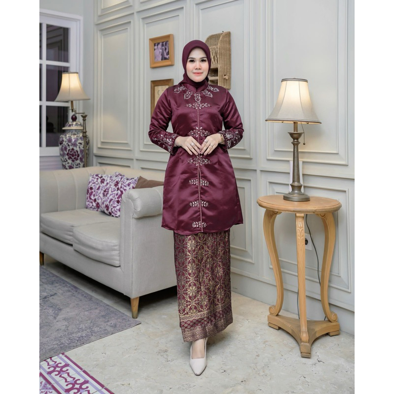 Jual Setelan Baju Kurung Melayu Payet - Baju kurung Malaysia - Baju Kurung Kebaya Modern - Baju ...