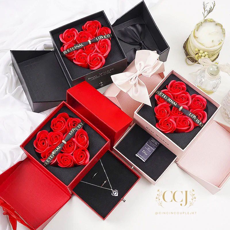 Jual ETERNAL LOVE PROMISE RING BOX - HIDDEN JEWELRY / BOX CINCIN NIKAH ...
