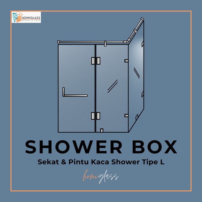 Jual Shower Box Kaca Tempered kamar mandi - Sekat kaca shower - Partisi ...