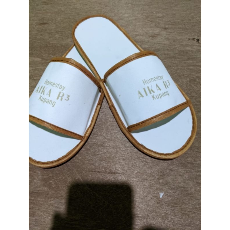 Jual Sandal hotel logo custom | Shopee Indonesia
