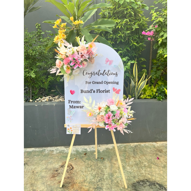 Jual Papan Bunga Akrilik | Flower board acrylic| Hadiah Grand Opening ...