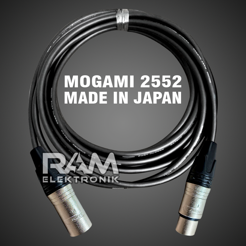 Jual Kabel Mic MOGAMI 2552 Balanced Stereo Jack Canon XLR Male To Socket Female 10-30 Meter ...