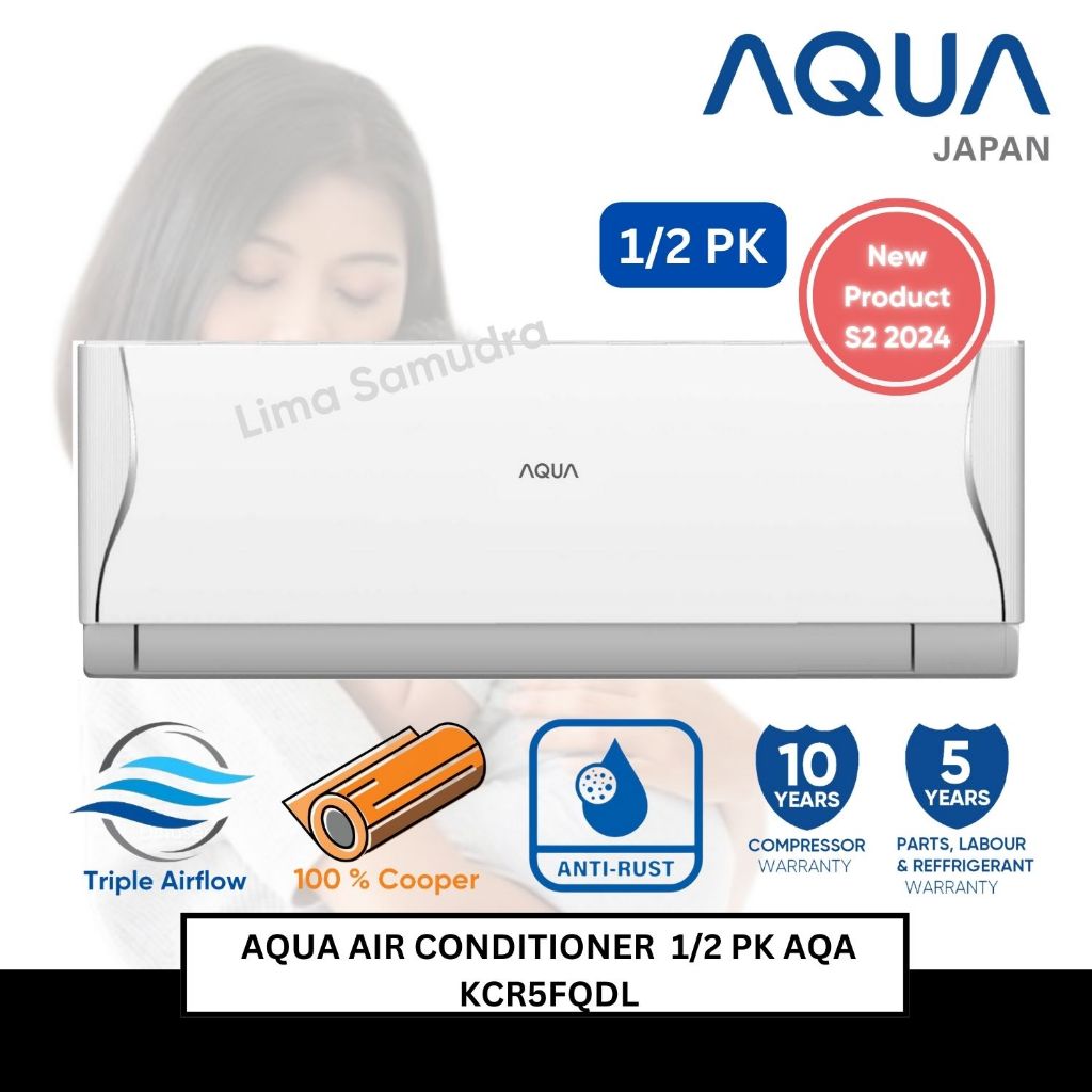 Jual AC AQUA Japan AQA-KCR5FQDL untuk AC 1/2PK Air Conditioner Pendingin Ruangan | Shopee Indonesia