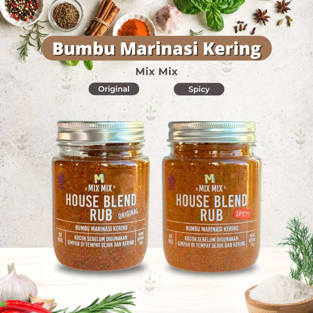 Jual Mixmix House Blend Rub Bumbu Marinasi Serba Guna Rendah Lemak ...