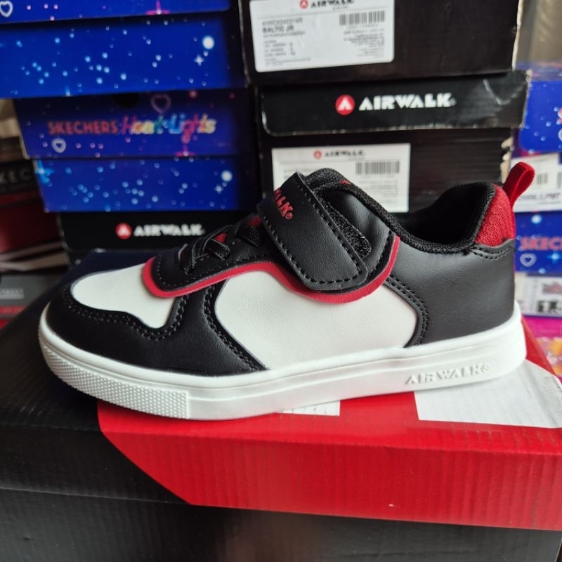 Jual Airwalk Sepatu Sneakers Anak Laki-Laki Warna Putih/Hitam/Merah ...
