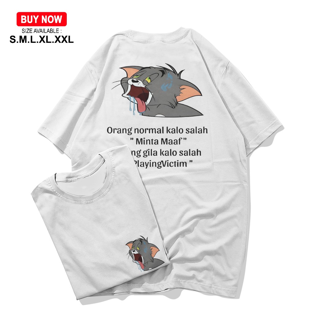 Jual Kaos Orang Normal Kalau Salah Minta Maaf - Baju Kata Kata - T ...
