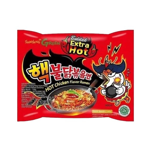 Jual Samyang Hot Chicken Buldak Extra / Mie Goreng Korea Ayam Pedas 140 ...
