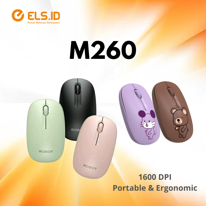 Jual Mouse Wireless Robot M260 | Shopee Indonesia