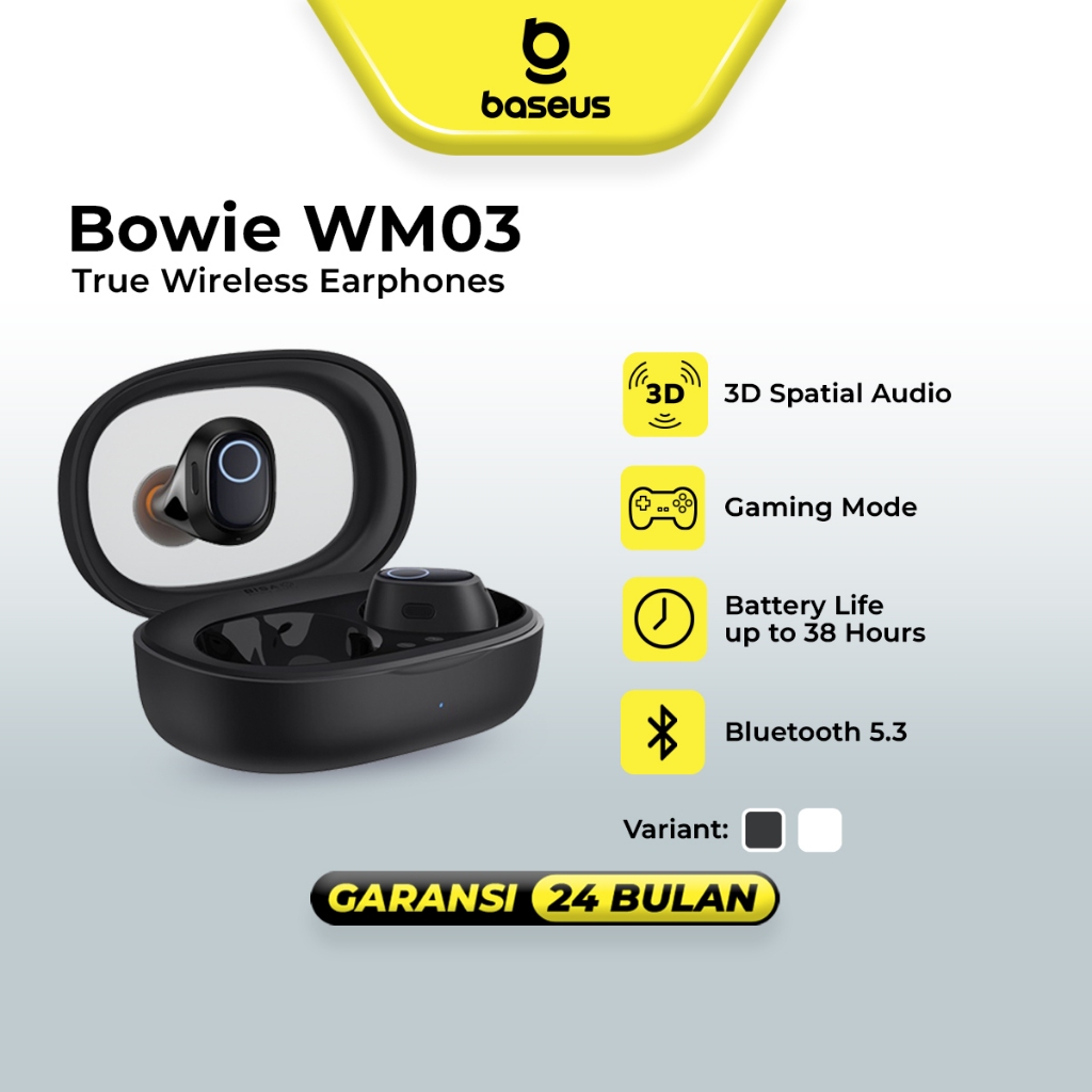 Jual Baseus Bowie WM03 True Wireless Earphones TWS Bluetooth | Shopee Indonesia