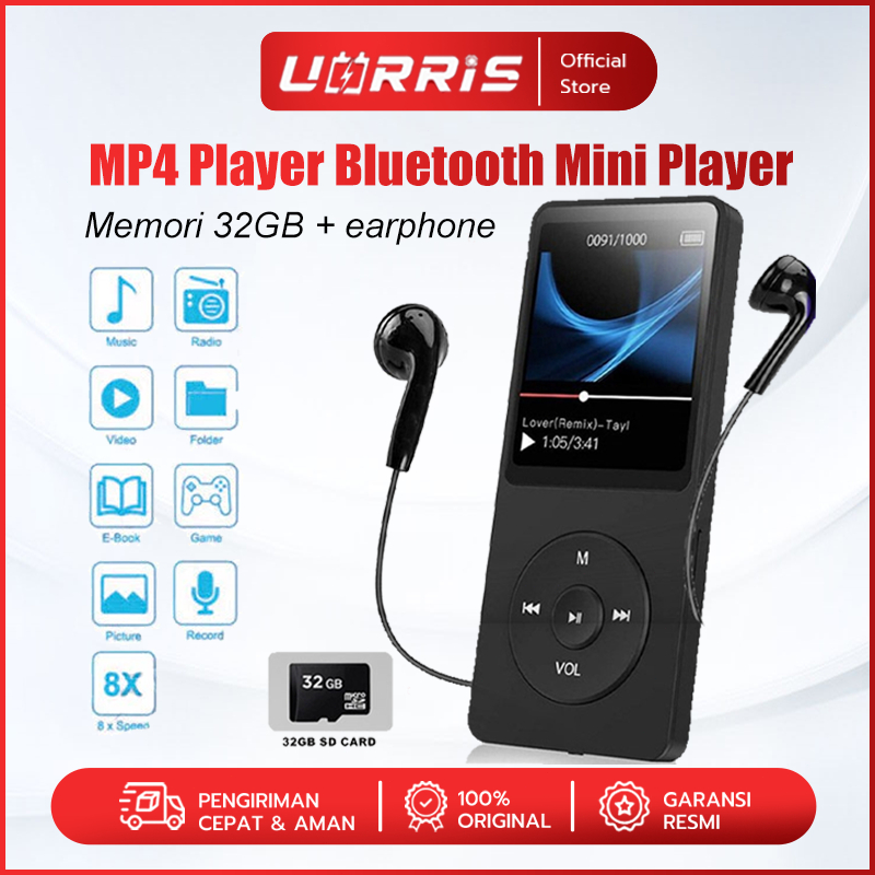 Jual UORRIS MP4 Player Bluetooth MP3 Mini Player Bluetooth MP3 ...