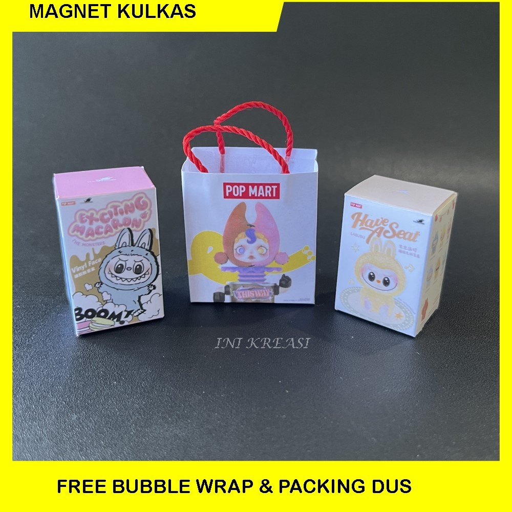 Jual PAKET MAGNET MINIATUR TEMPELAN KULKAS P*P M*RT BOX L*B*BU & SB ...