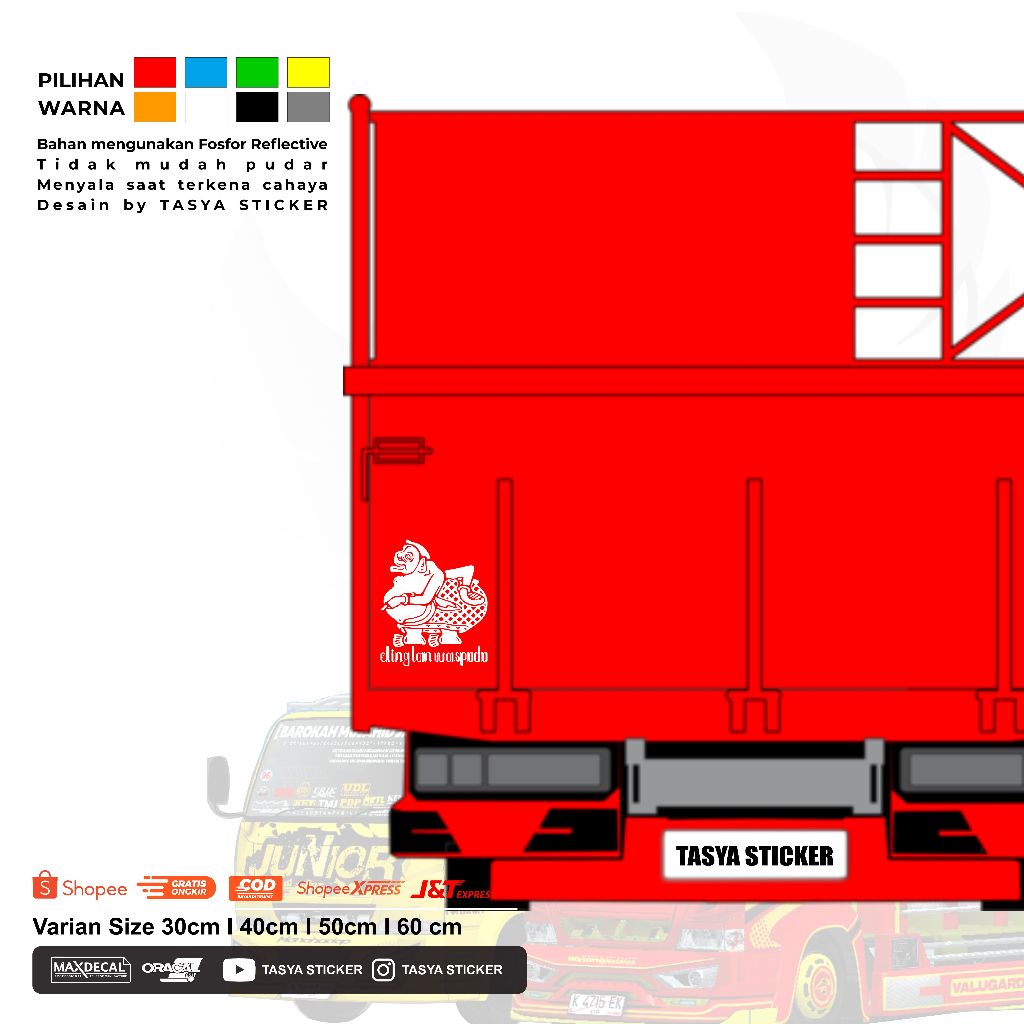 Jual SEMAR Cutting Sticker Modifikasi Bahan Menyala Reflective | Shopee ...