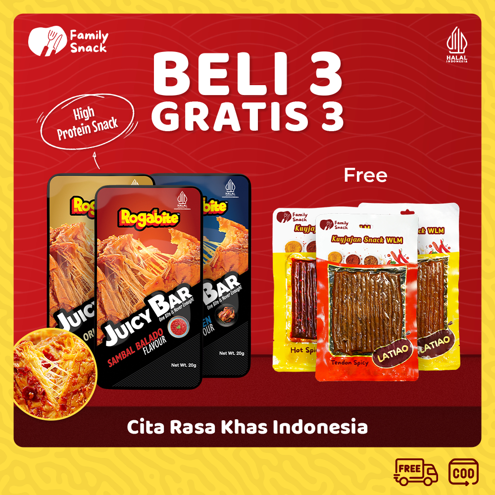 Jual Latiao Family Snack - [Halal] [Buy 3 Get 3] Snack Juicy Bar Free ...