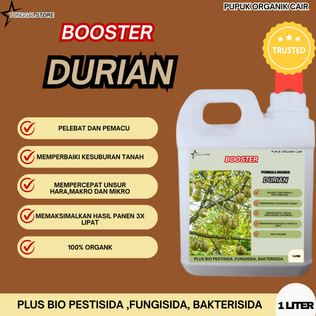 Jual PUPUK ORGANIK CAIR KHUSUS TANAMAN DURIAN, BOOSTER PELEBAT DAN PERANGSANG BUAH DURIAN 1 ...