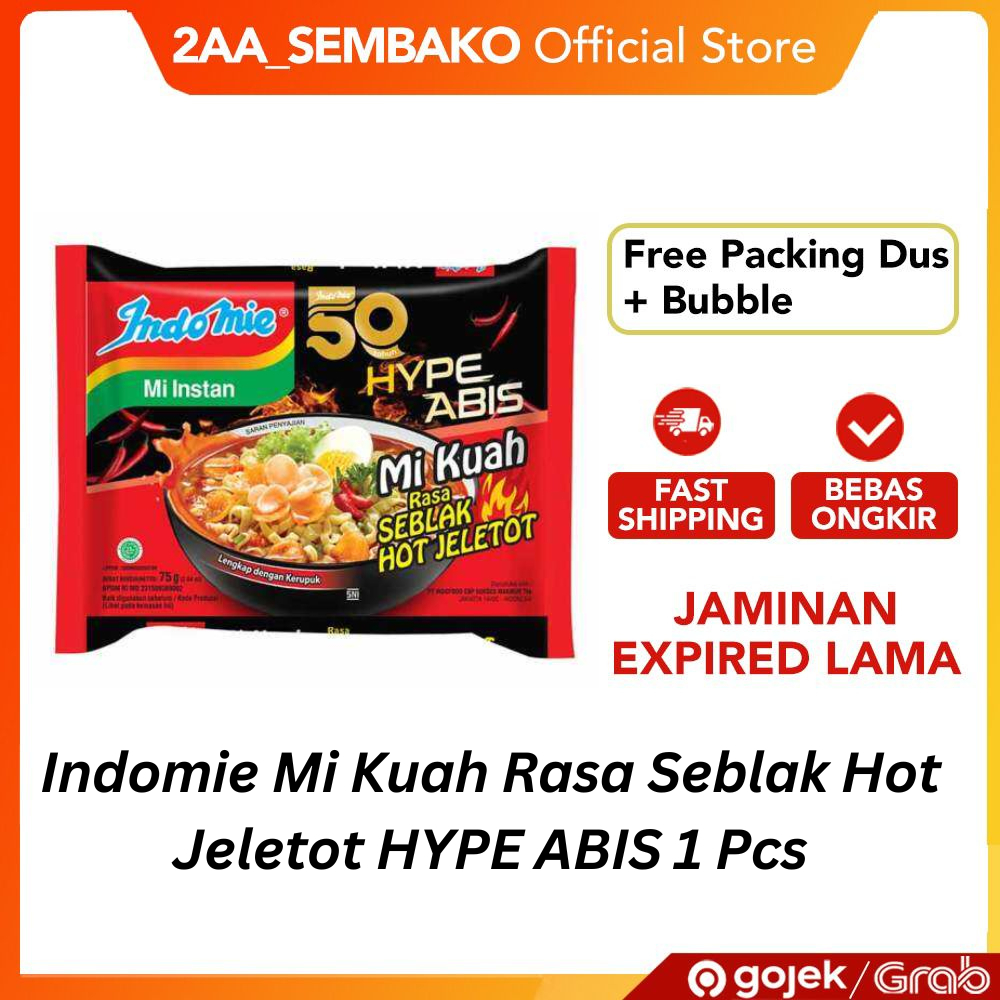 Jual Indomie Hype Abis Mie Kuah Rasa Seblak Hot Jeletot 1 Pcs | Shopee ...