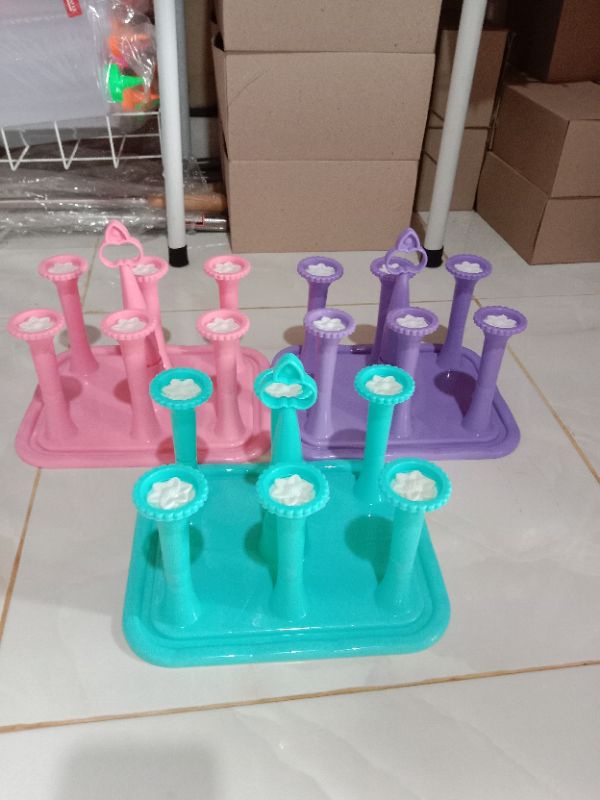 Jual TATAKAN GELAS / TEMPAT GELAS / RAK GELAS WARNA / TEMPAT GELAS SEGI ...