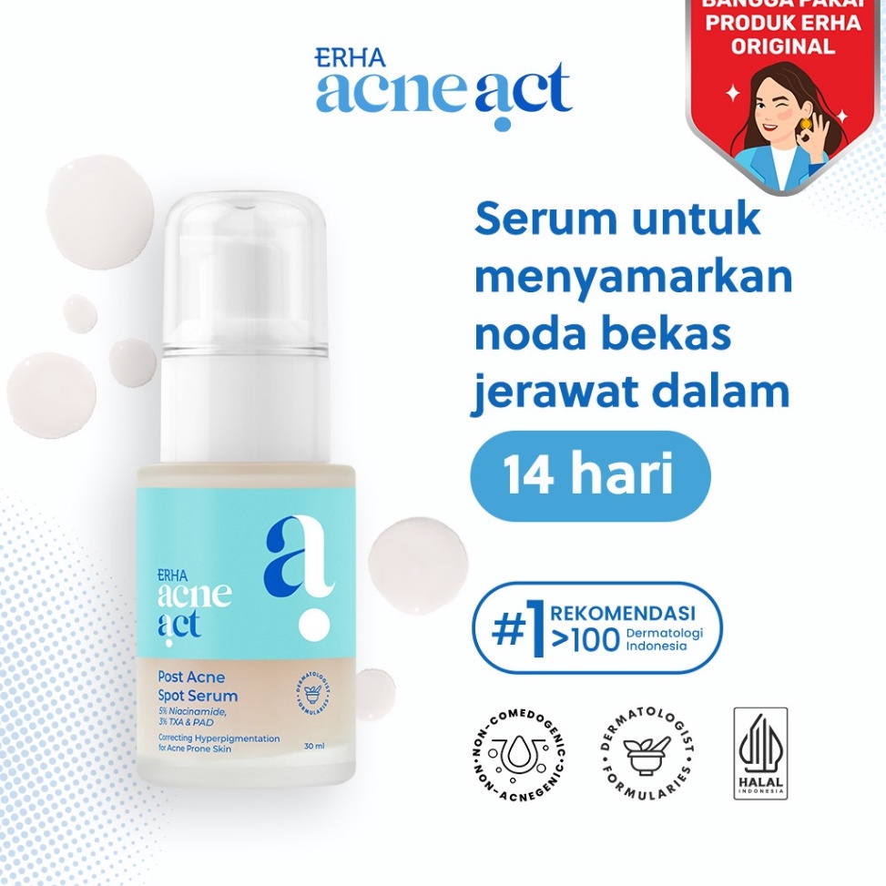 Jual ERHA Acneact Post Acne Spot Serum 3ml Serum Untuk Menyamarkan ...