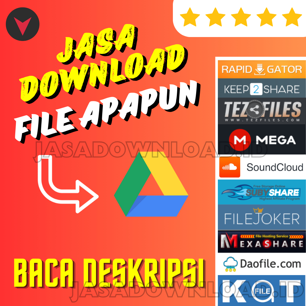 Jual [Per 100MB] Jasa Convert / Download FILE APAPUN ke GoogleDrive ...