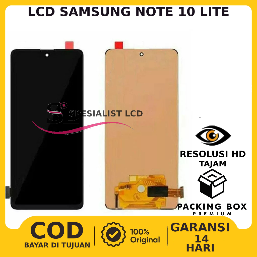 Jual LCD TOUCHSCREEN SAMSUNG NOTE 10 LITE ORIGINAL GARANSI FREE LEM ...
