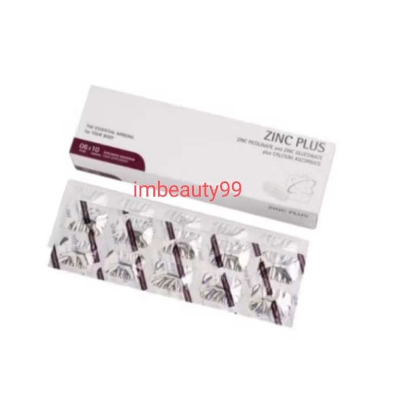 Jual Zinc Plus - suplemen zinc & calsium / kalsium - mengatasi jerawat ...