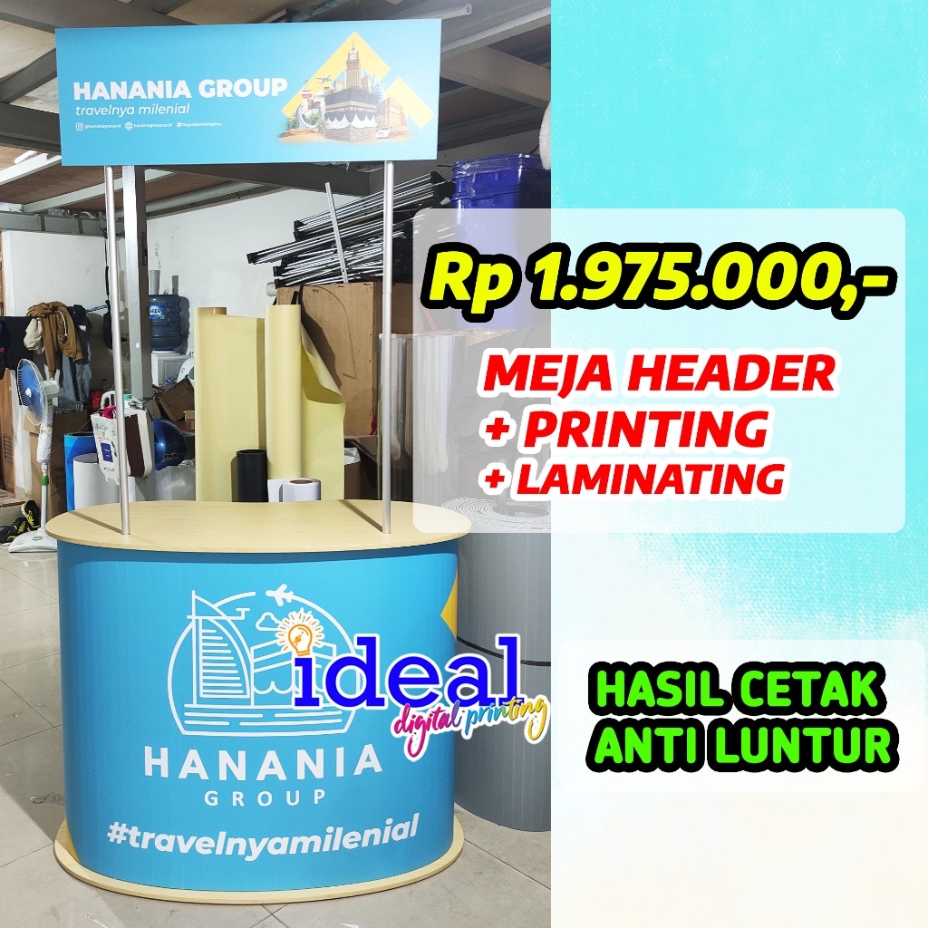 Jual Meja Big Polycounter display Pameran Bongkar pasang portable ...
