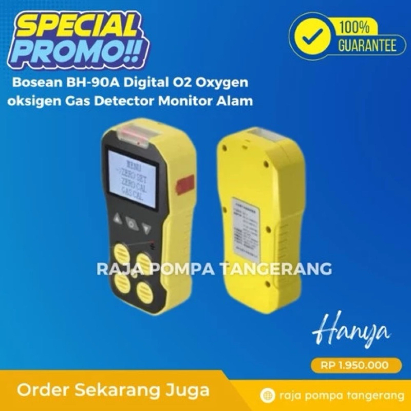 Jual Bosean BH-90A Digital O2 Oxygen oksigen Gas Detector Monitor Alam ...