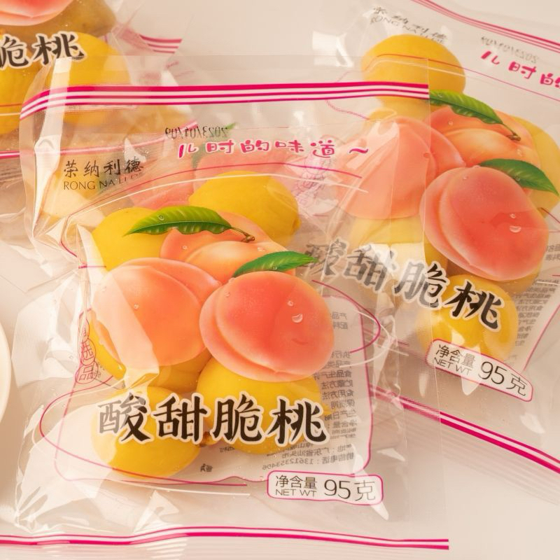 Jual Manisan Buah Persik kuning /Crunch Peach kuning Manisan Buah Peach ...