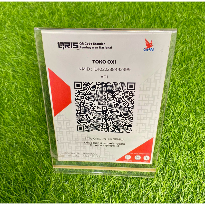 Jual Akrilik QRIS UKURAN A5 / QR STAND AKRILIK PRINT HIGH QUALITY ...