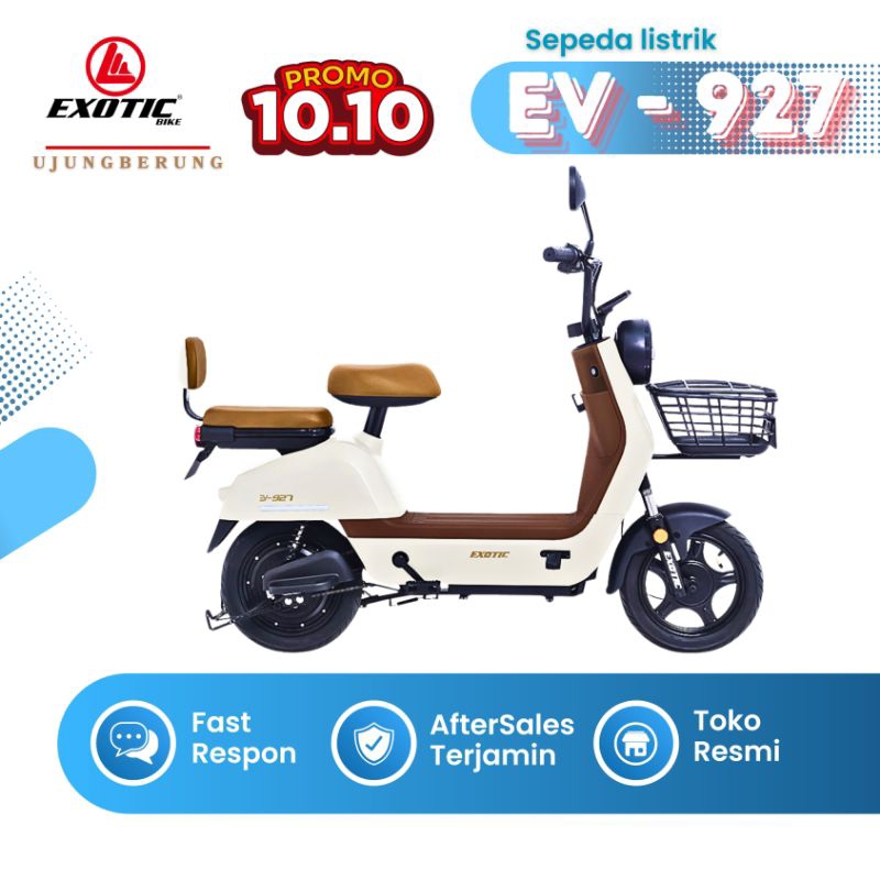 Jual Sepeda listrik Exotic EV - 927 | 500watt | Keranjang depan | 48v/12ah baterai |LED Strip ...