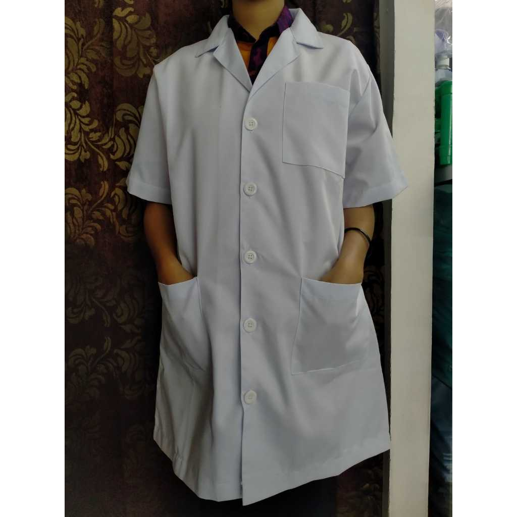 Jual Jas Laboratorium Lab Praktikum Lengan Pendek | Shopee Indonesia
