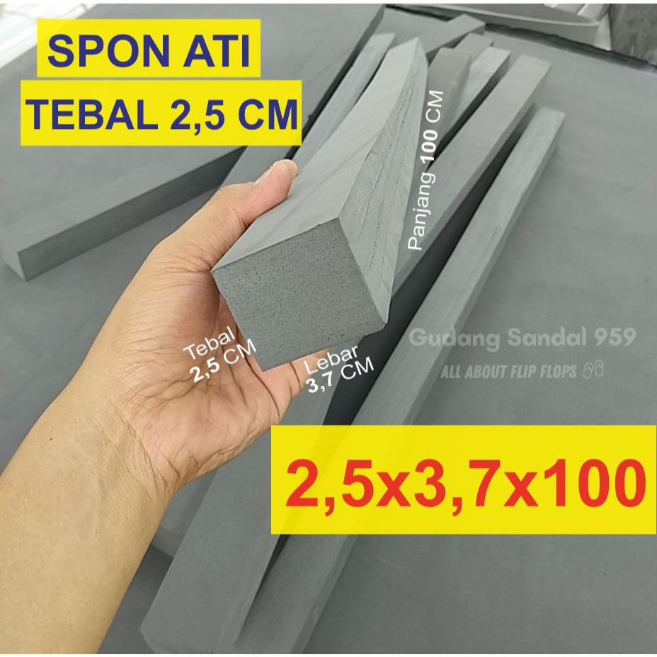 Jual SPON ATI / BUSA ATI / SPON EVA TEBAL 2,5 CM WARNA HITAM UKURAN ...