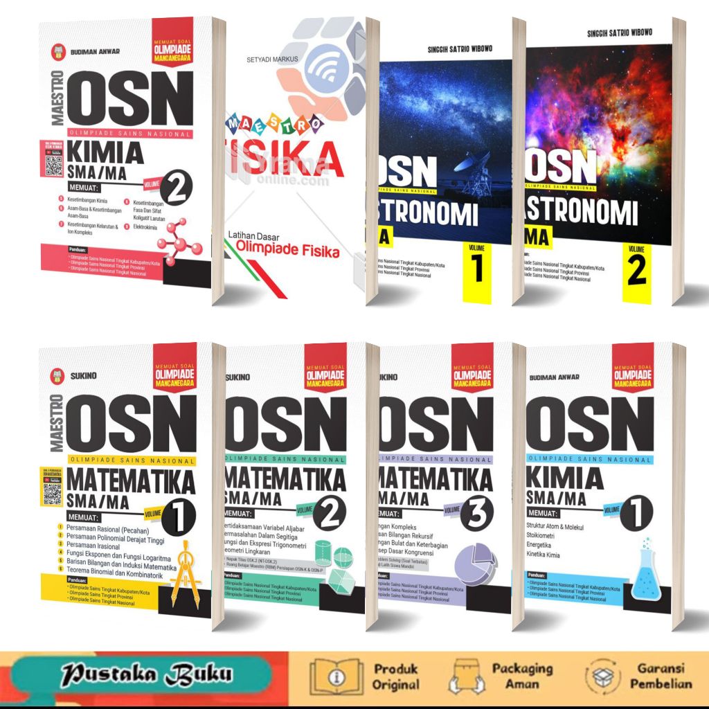 Jual Buku Maestro OSN/KSN/Olimpiade Matematika/Fisika/Kimia/Astronomi | Shopee Indonesia
