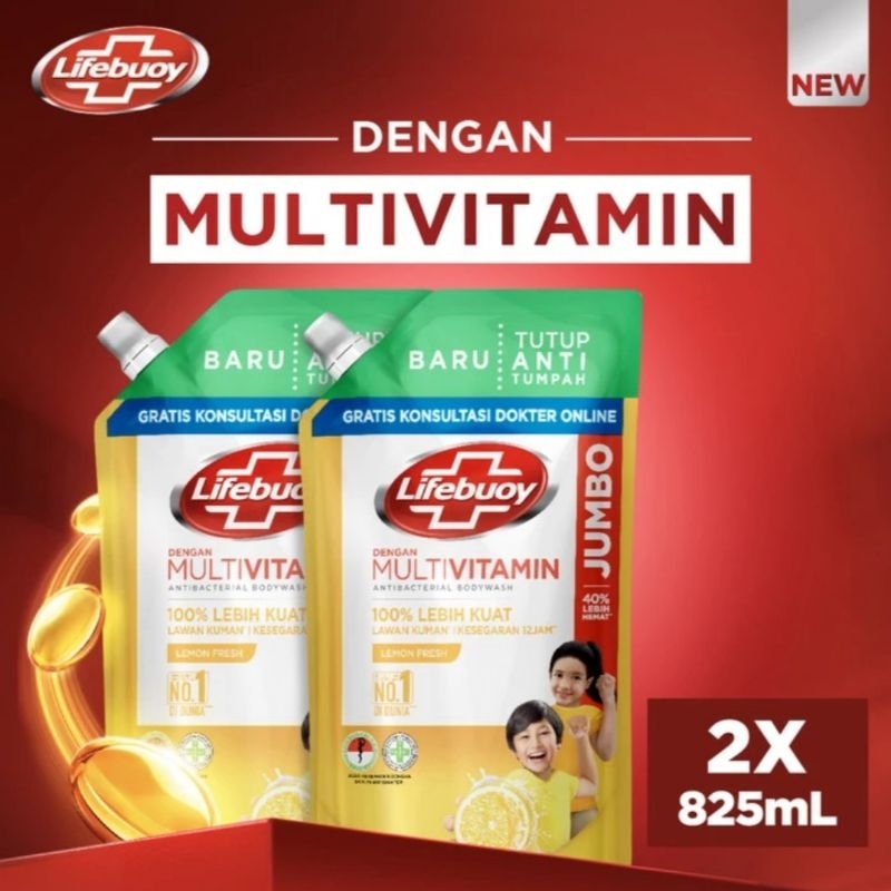Jual Lifebuoy 800 mL Lemon Fresh Kuning TWIN Pack (2 POUCH) | Shopee ...