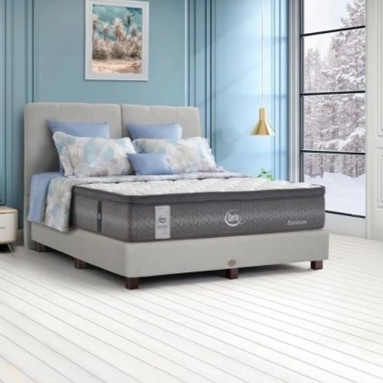 Jual full set kasur springbed Serta i posture | Shopee Indonesia