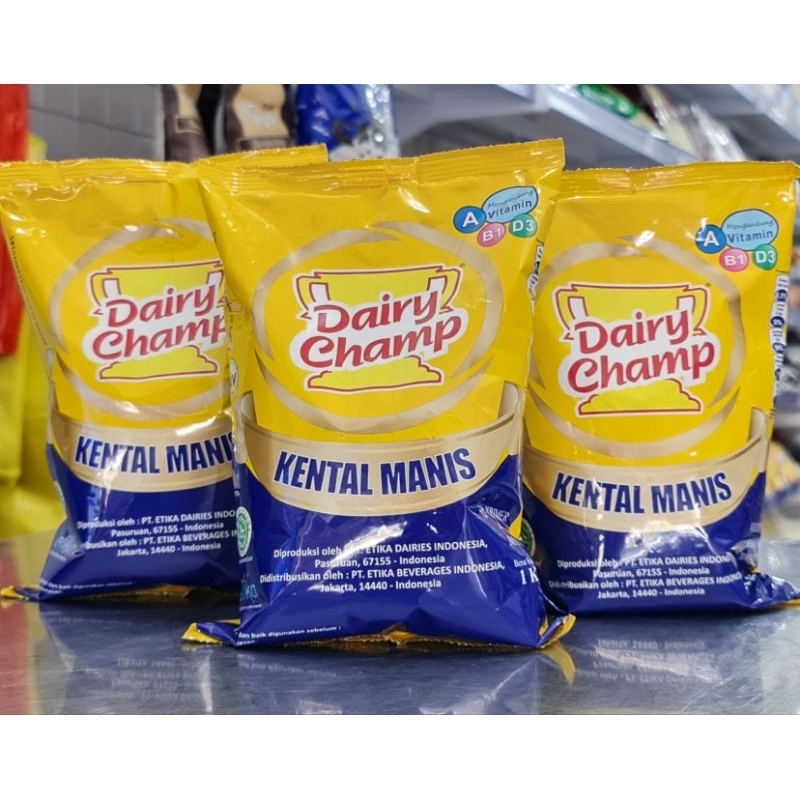 Jual Dairy Champ Kental Manis 1kg/Dairy Champ Susu Kental Manis 1kg ...