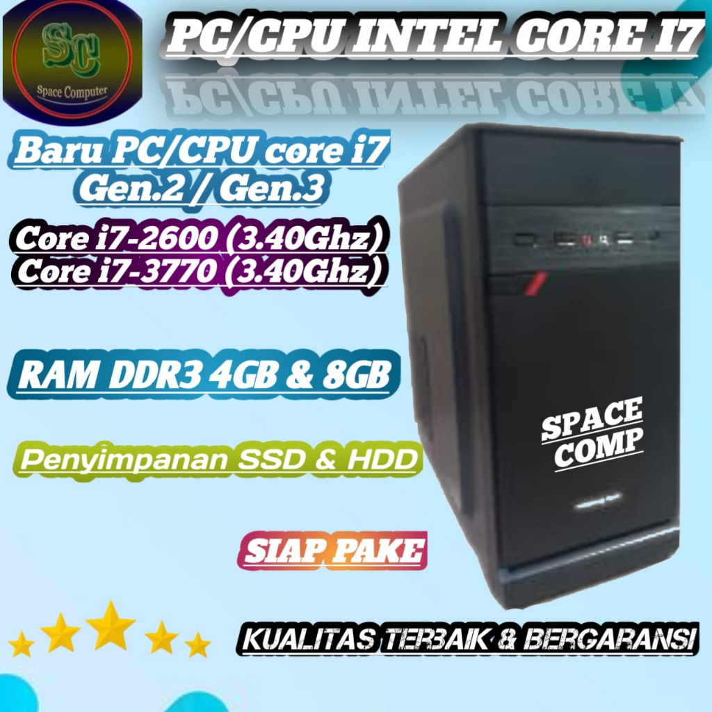 Jual PC/CPU Rakitan Core i7 PC/CPU Komputer Baru Dan Bergaransi | Shopee Indonesia