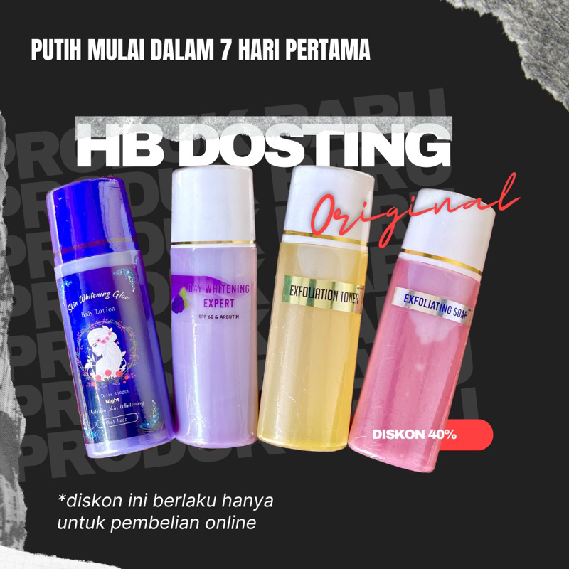 Jual Paket hb whitening super pemutih badan DOSIS TINGGI | Shopee Indonesia