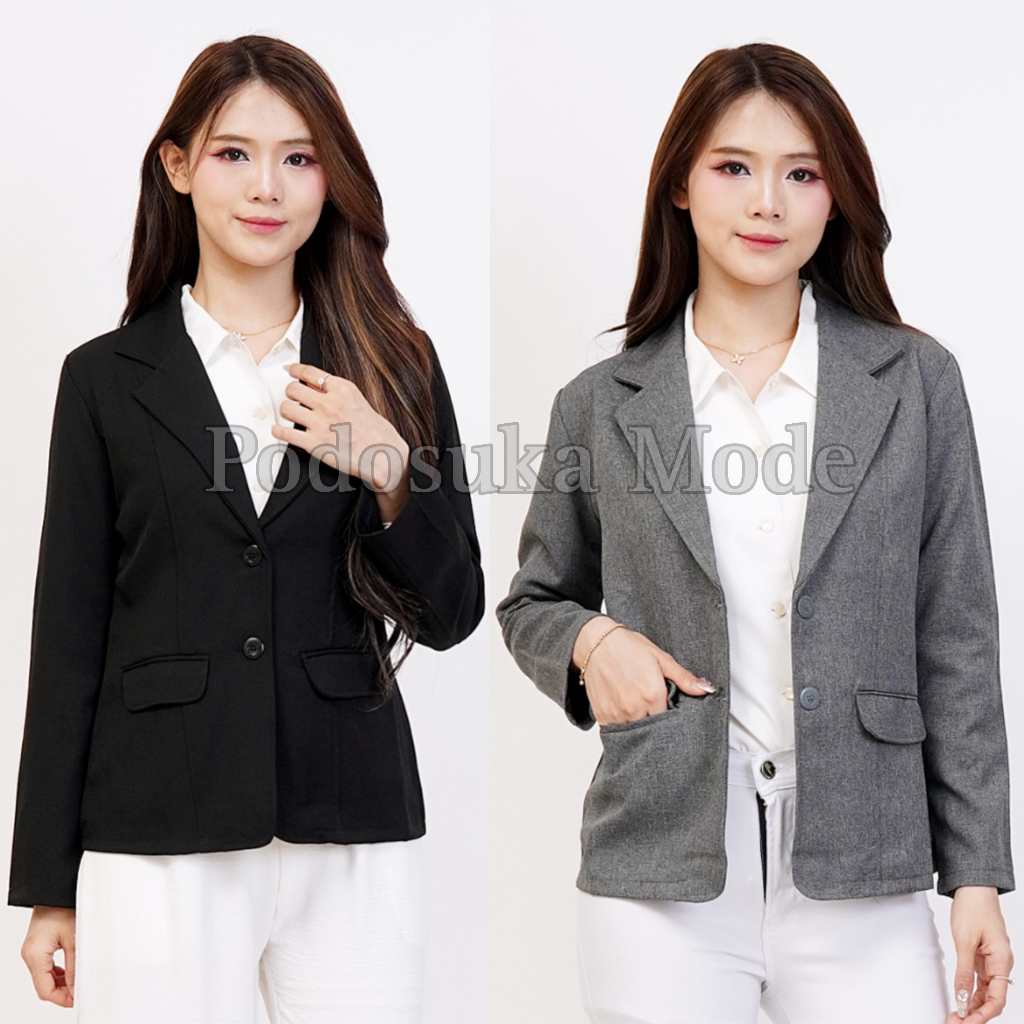Jual Blezer Kerja Wanita Blezer Wanita Formal Blazer Kantor Wanita ...