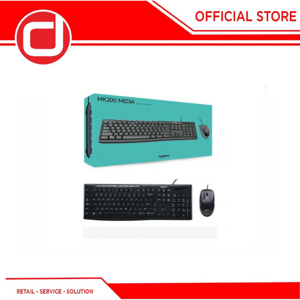 Jual Logitech Mk200 Keyboard Mouse Usb Shopee Indonesia