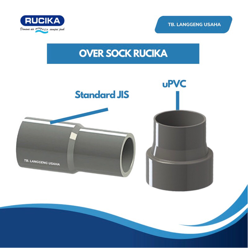 Jual OVER SOCK REDUCING INCREASER SOCKET (AW) RUCIKA sambungan ...