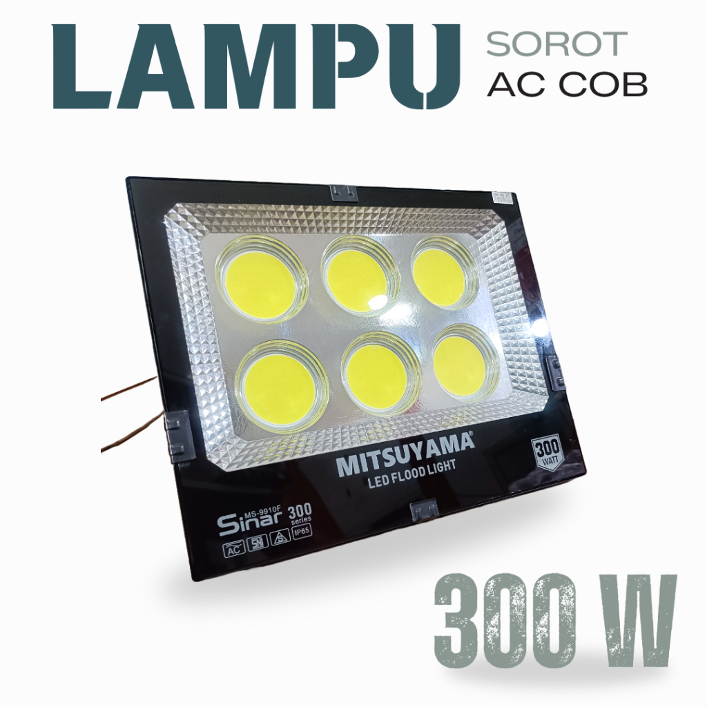 Jual LAMPU SOROT LED COB 300 WATT MITSUYAMA SERIES SINAR MS-9910F 300 W LAMPU SOROT 300 W IP66 ...
