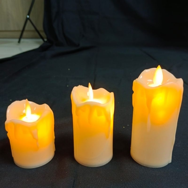 Jual Lilin elektrik LED premium hias korea aesthetic lilin natal lilin ...