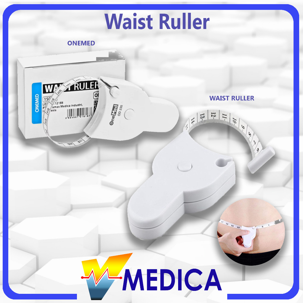 Jual Waist Ruler Onemed 150cm / Medline Meteran Gulung / Meteran ...