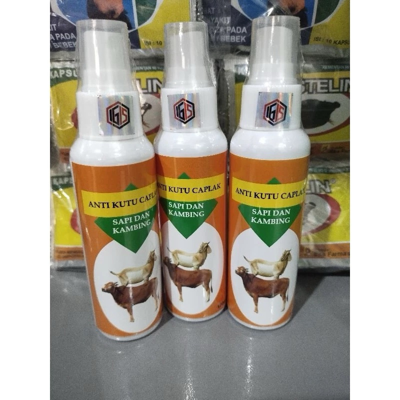 Jual Obat Kutu dan Caplak sapi kerbau kambing ampuh spray 100 ml ...
