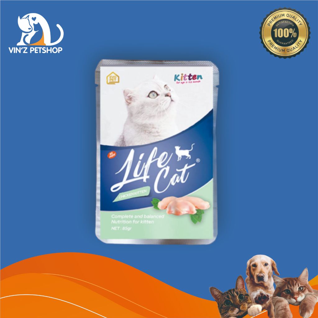 Jual Life Cat Saset Lifecat Makanan Kucing Basah Pouch Wetfood 85g Rasa ...