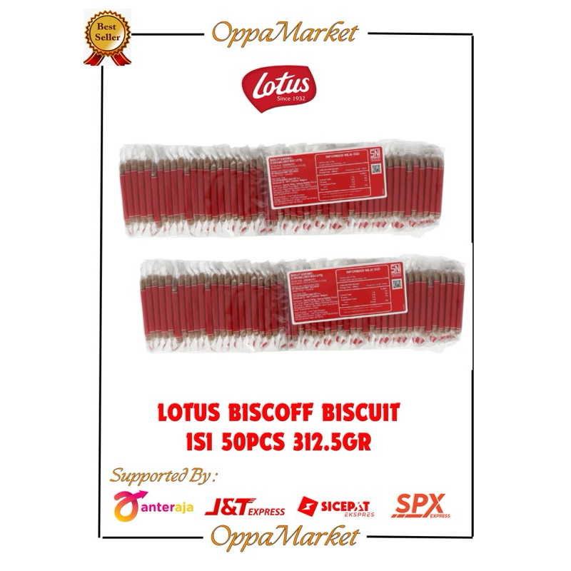 Jual Lotus Biscoff Biskuit Caramel Biscoff Isi 50 PCS 312GR | Shopee ...