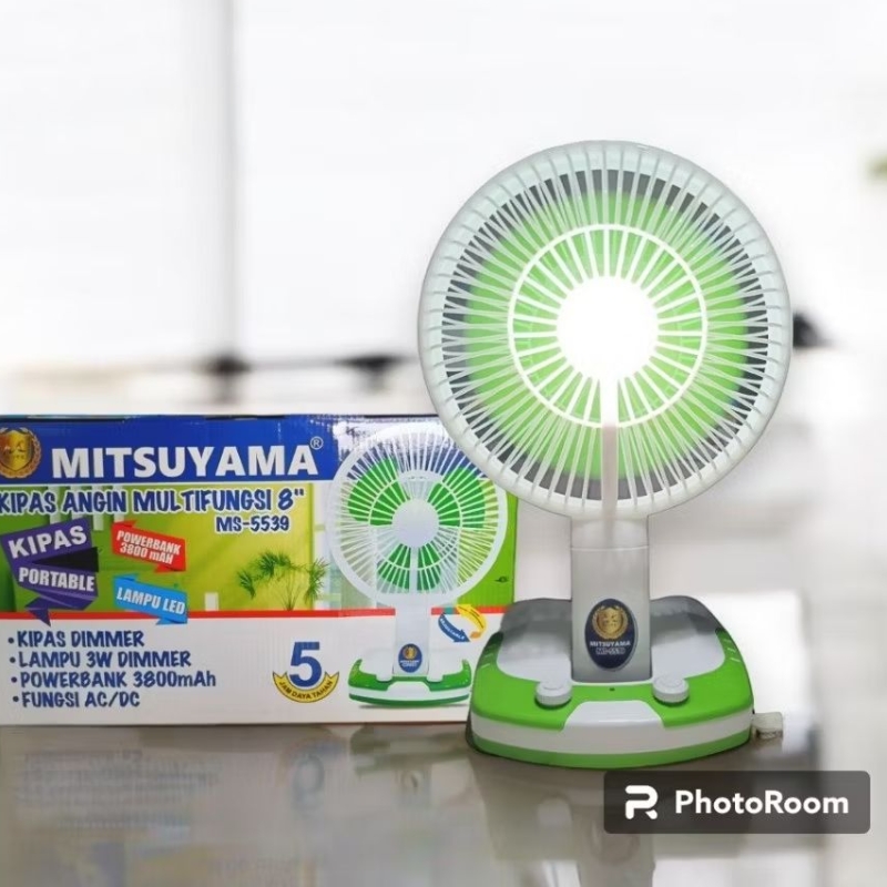 Jual KIPAS ANGIN EMERGENCY MITSUYAMA MS-5539 8 INCH MULTIFUNGSI KIPAS ...